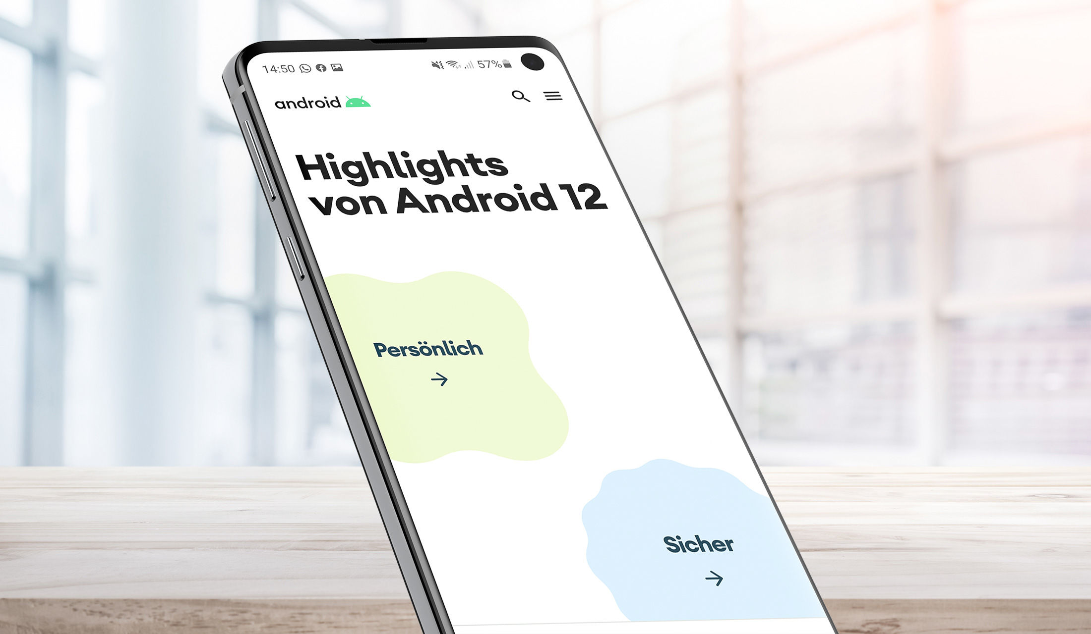 The new operating system Android 12: Update to the easysquare apps